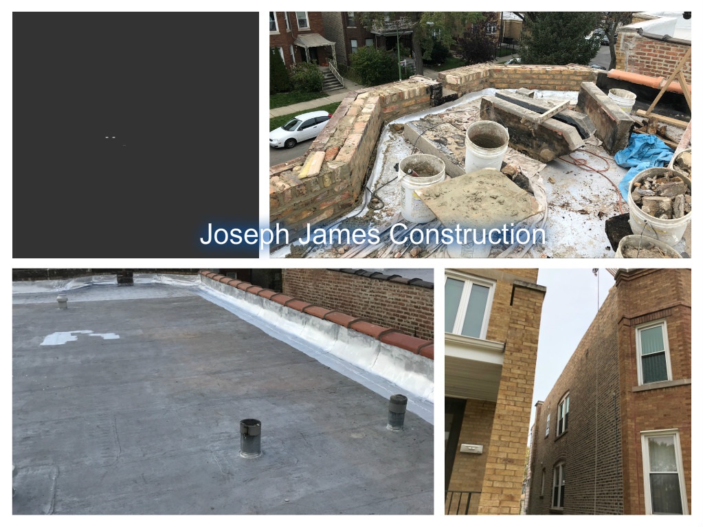 Parapet wall rebuilding in Chicago | Joseph James Construction Inc ...